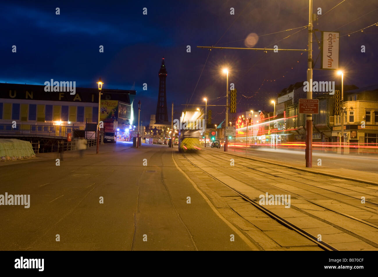 Blackpool tower night view hi-res stock photography and images - Alamy