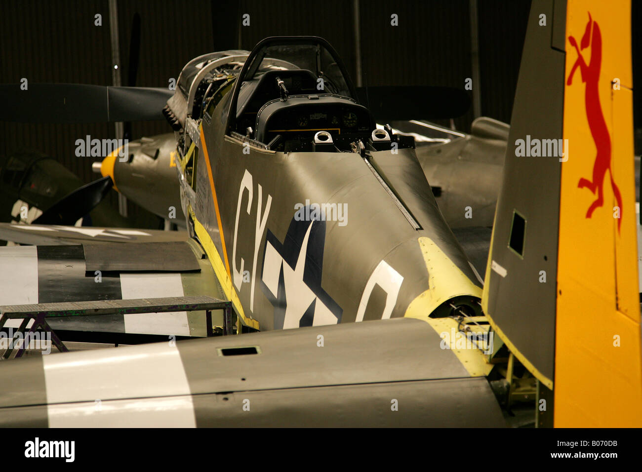 US MUSTANG FIGHTER WW11 AIRCRAFT -IMPERIAL WAR MUSEUM UK Stock Photo ...