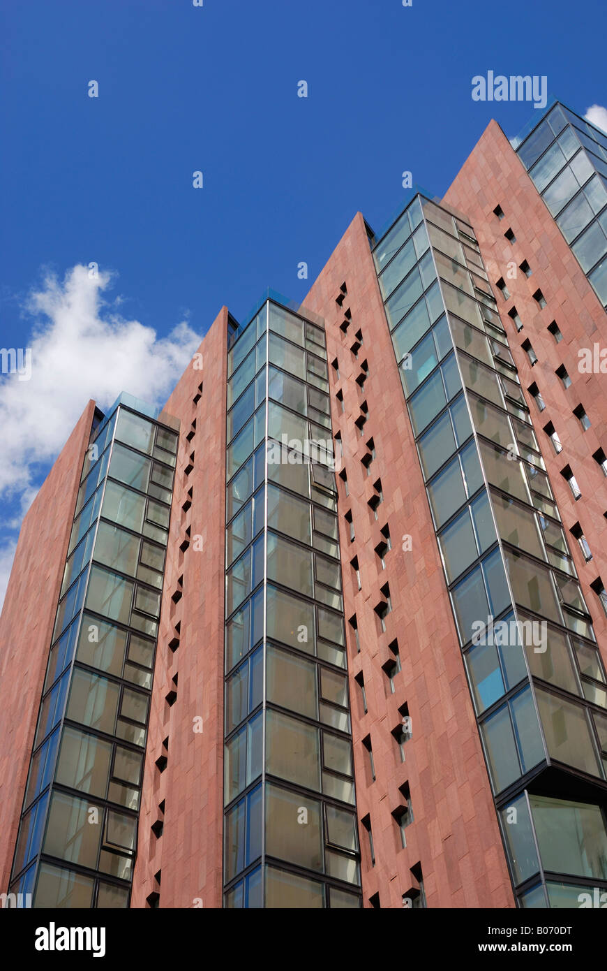 Modern building construction near Manchester city centre, England Stock ...