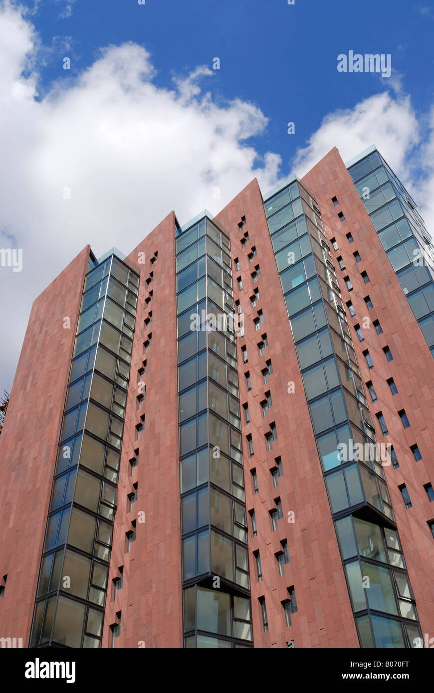 Modern building construction near Manchester city centre, England Stock ...