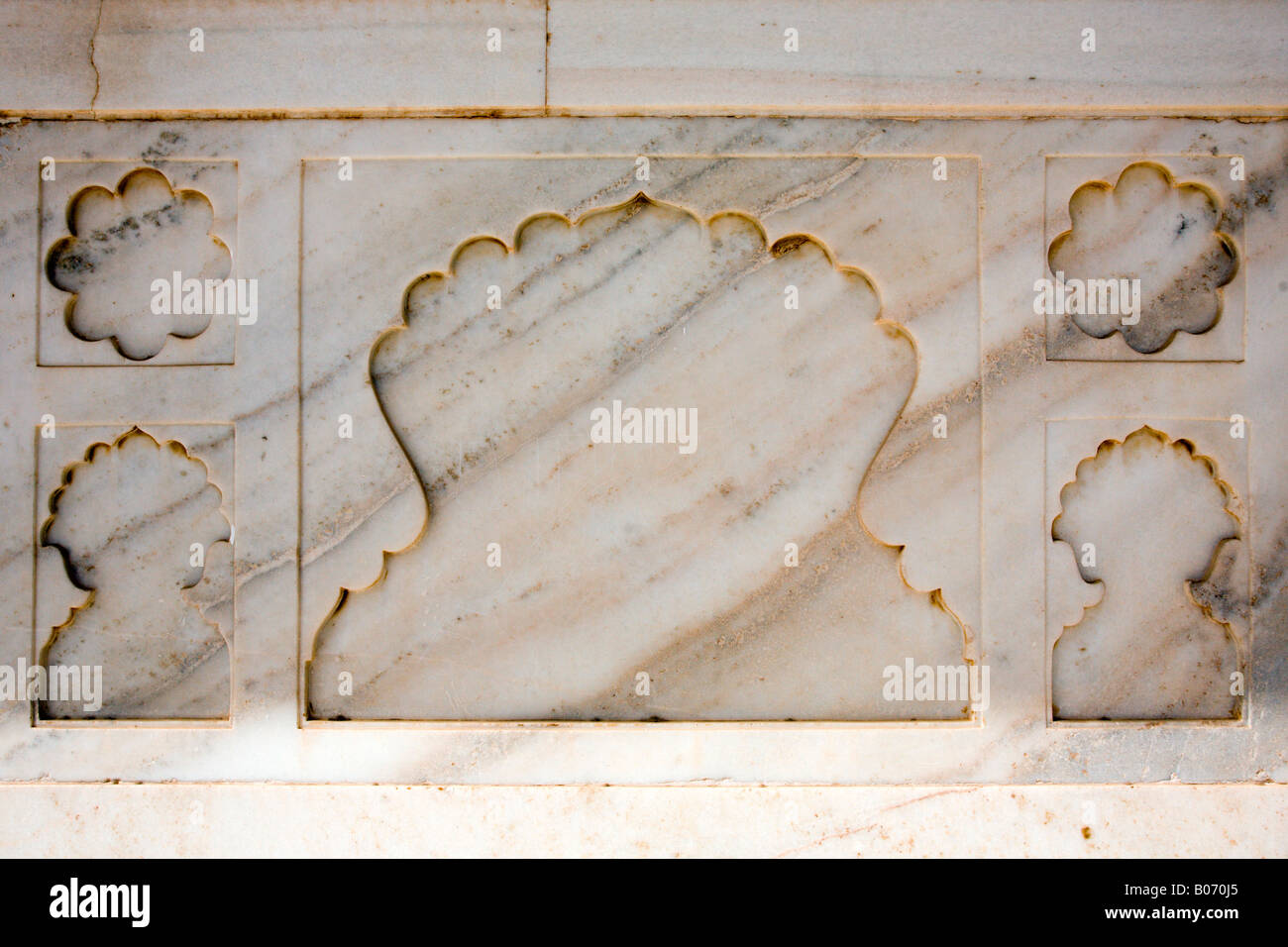 Agra: Red Fort: Details Stock Photo - Alamy
