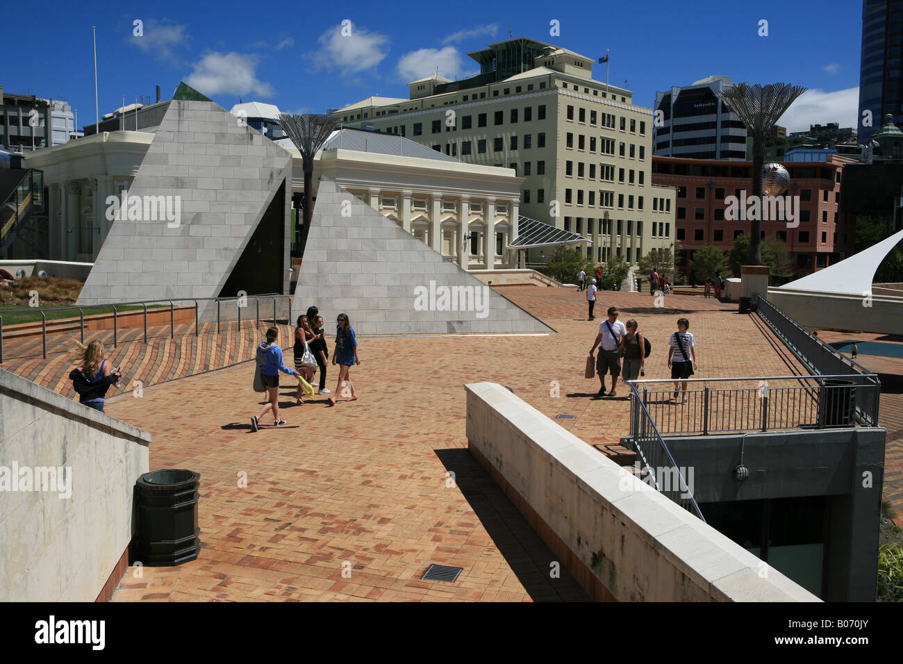 The harbourfront walkway Wellington. North Island New Zealand Stock ...