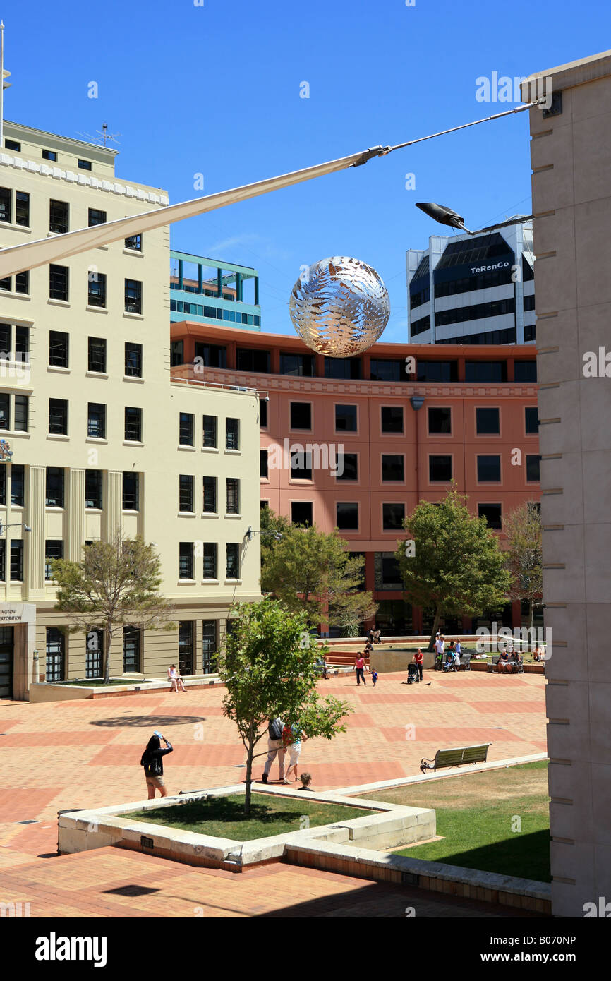 Neil Dawson's Ferns sculpture suspended in Civic Square Wellington ...