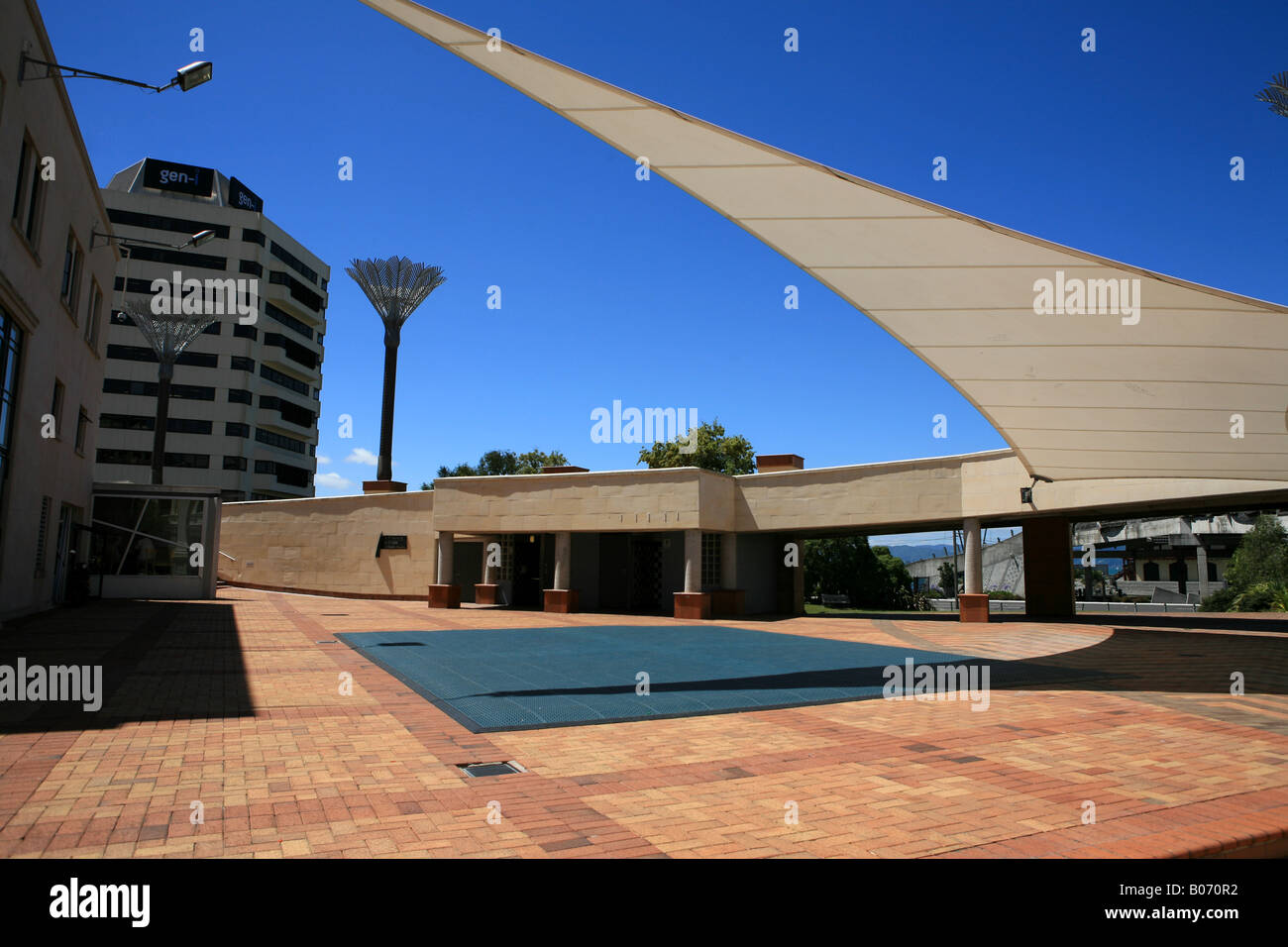 The harbourfront walkway Wellington. North Island New Zealand Stock ...