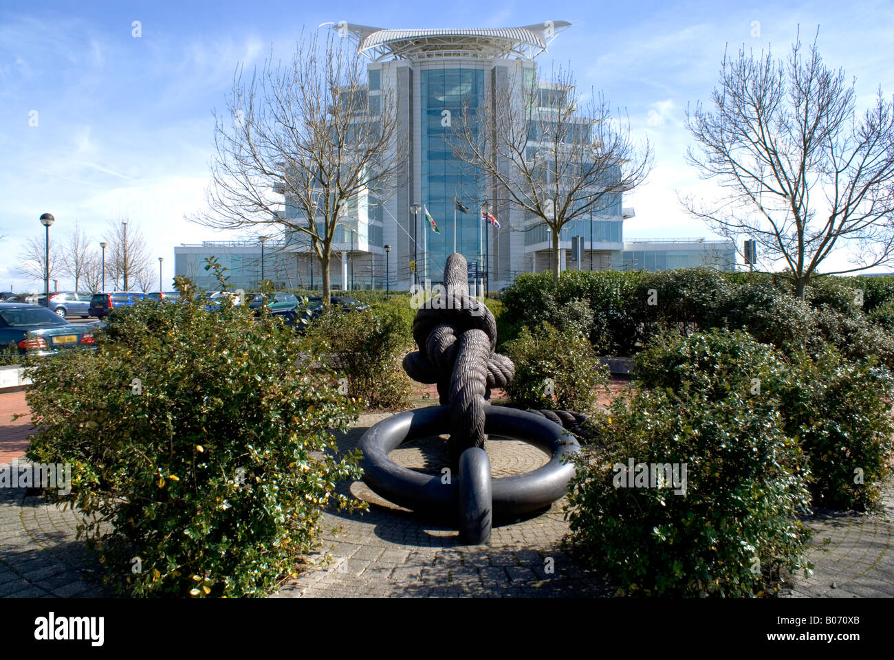 st davids spa cardiff bay wales Stock Photo - Alamy