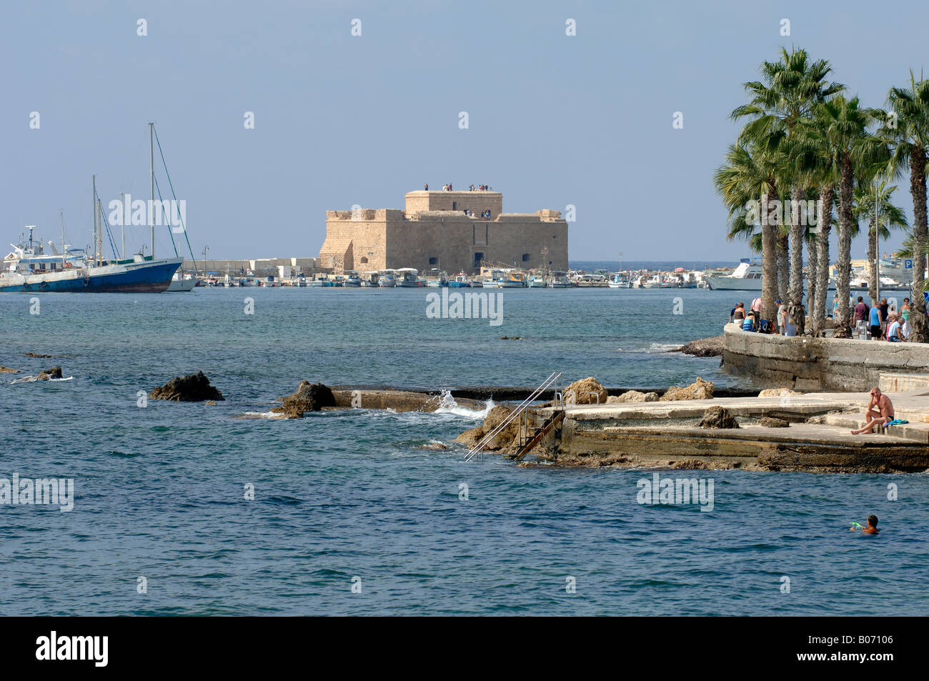 Paphos Castle, originally a Byzantine fort, rebuilt by Lusignans and ...
