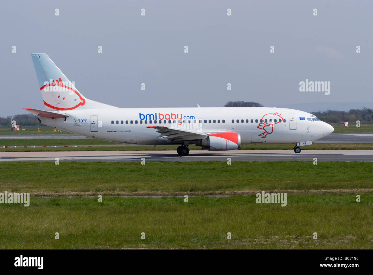 BMI Baby Boeing 737 [737-3Q8] Taxiing for Take-off at Manchester ...