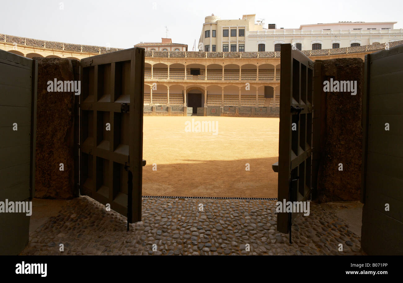 The main gate that the Matador enters the bullring area by Stock Photo ...