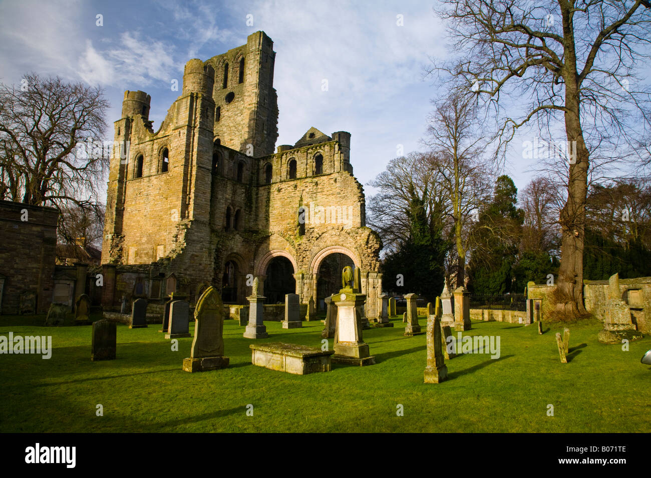 Scotland Scottish Borders Kelso The dramatic ruins of Kelso Abbey Stock ...
