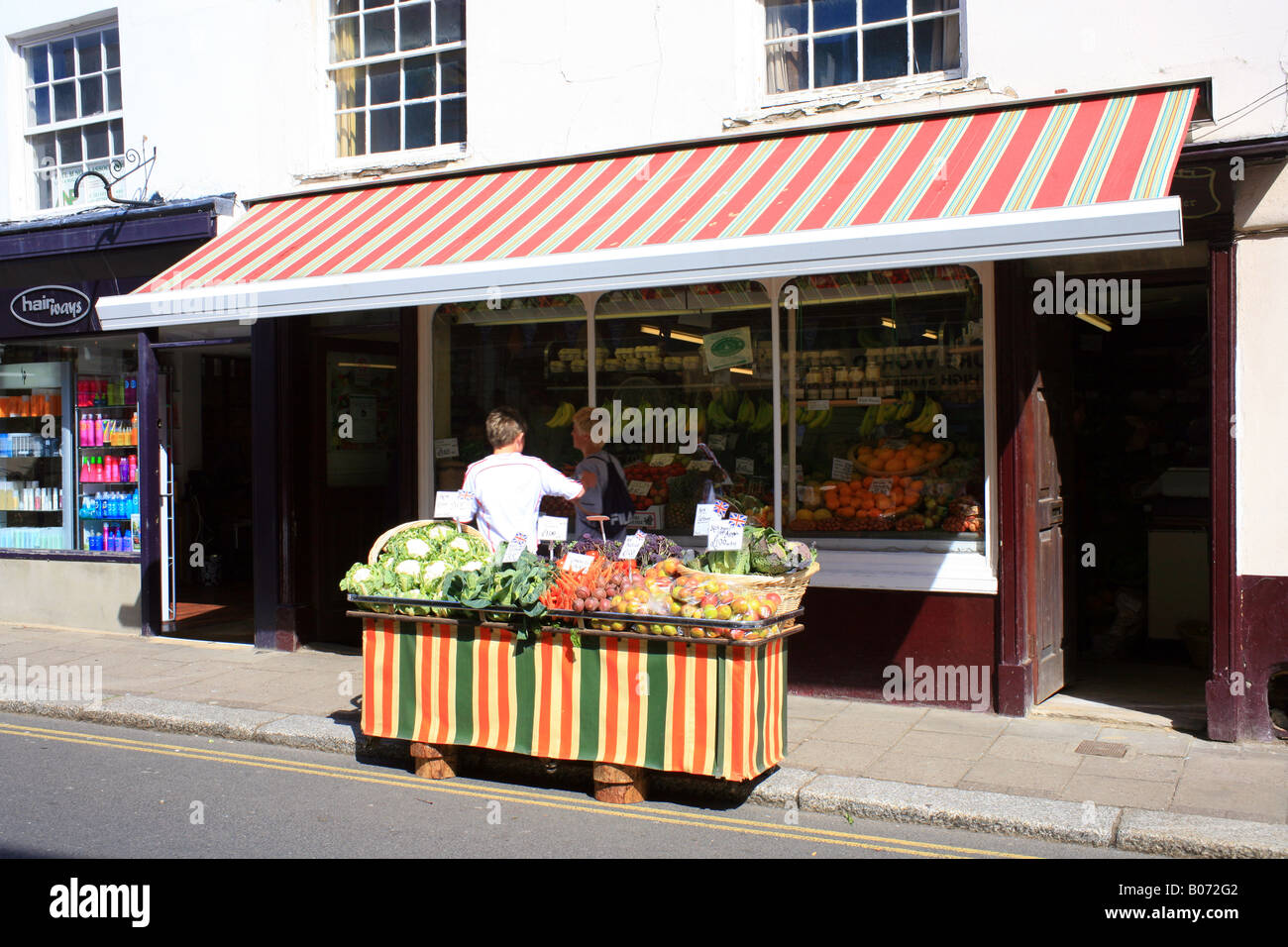 traditional grocers in High Street, Hythe, Kent, England Stock Photo ...