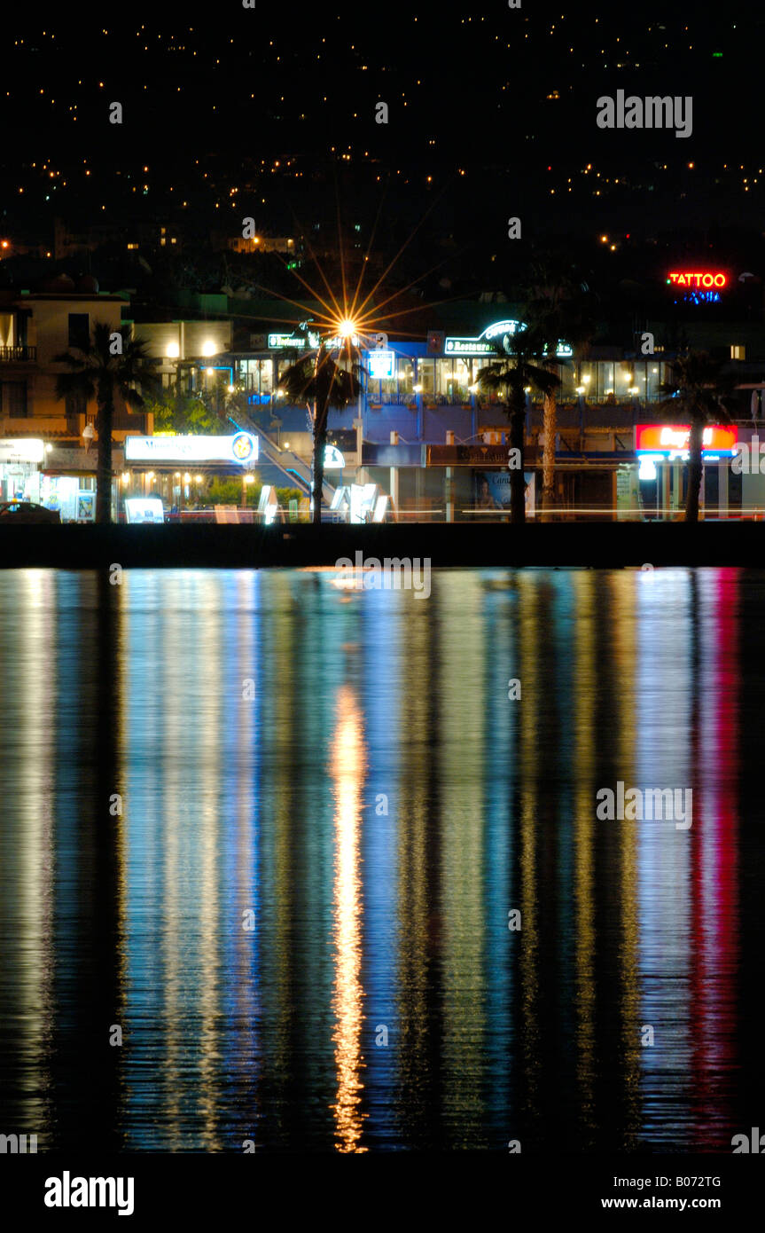 Paphos harbour at night hi-res stock photography and images - Alamy