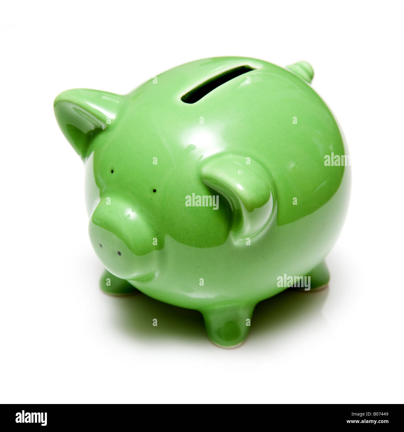 Piggy bank style money box isolated on a white studio background Stock ...