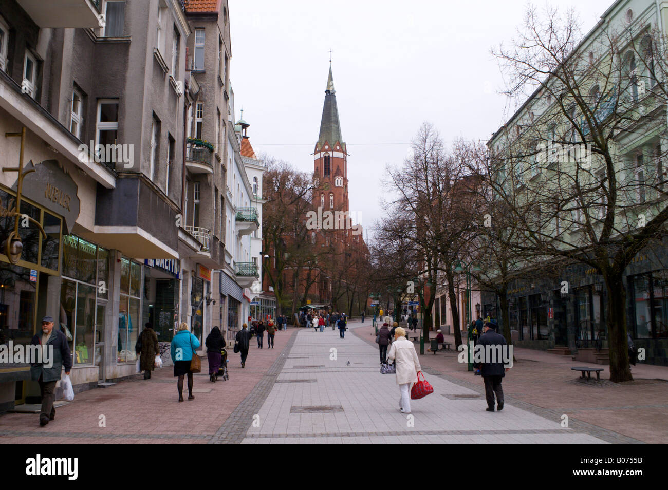 Main Street in Sopot near Gdansk (Danzig), Poland Stock Photo - Alamy