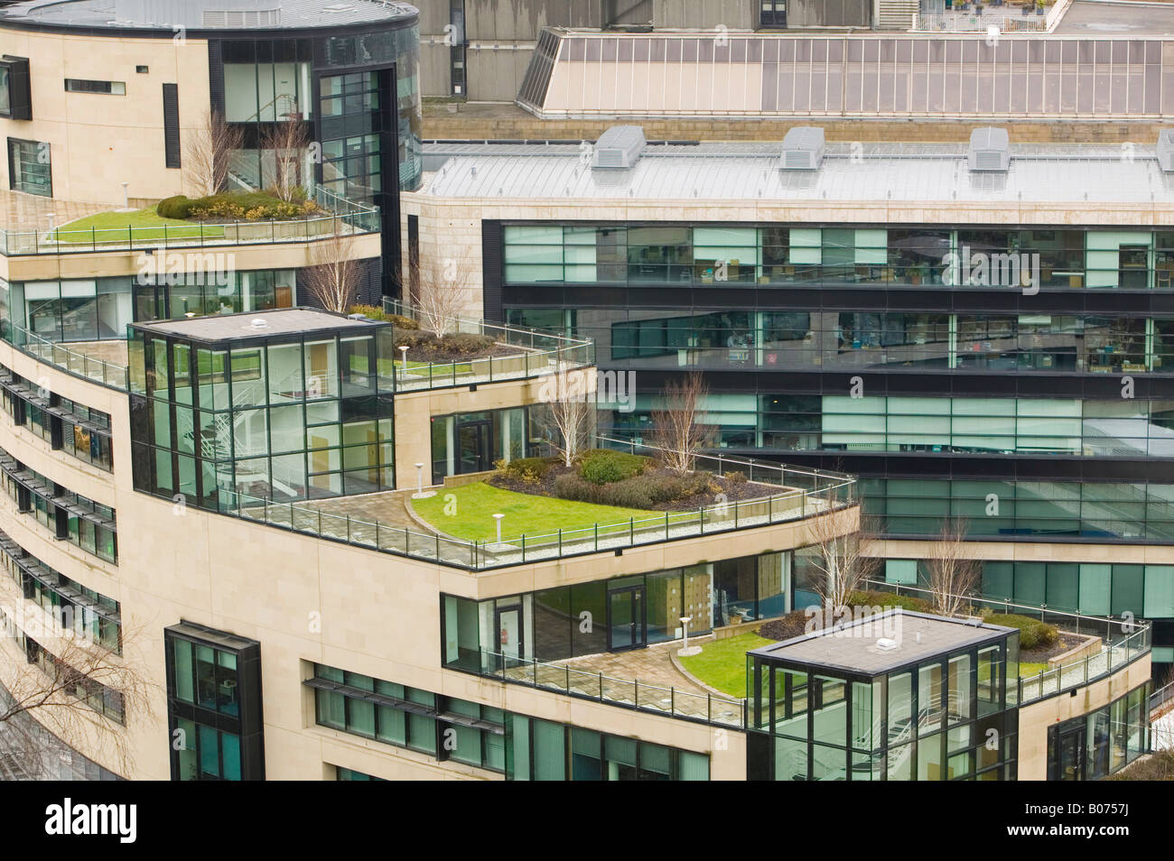Architect designed building grass roof hi-res stock photography and ...