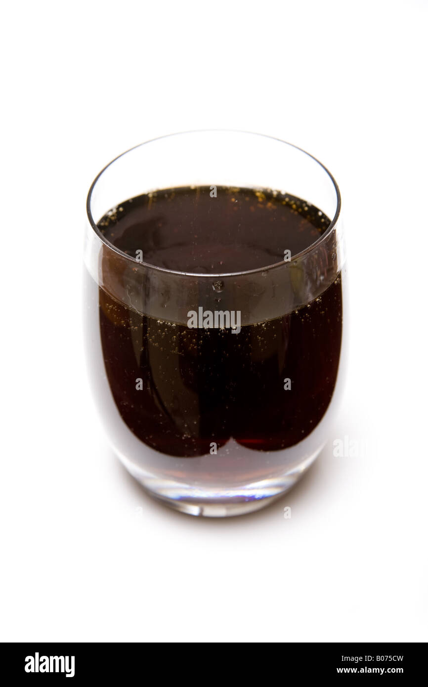 Large glass of coca cola isolated on a white studio background Stock ...