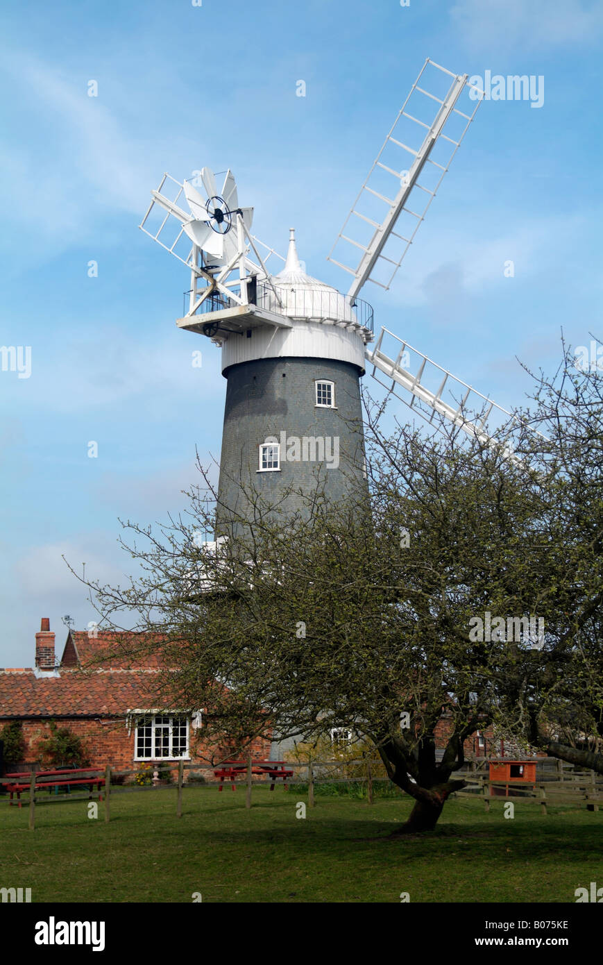 GREAT BIRCHAM WINDMILL. GREAT BIRCHAM. NORFOLK. ENGLAND. UK Stock Photo ...
