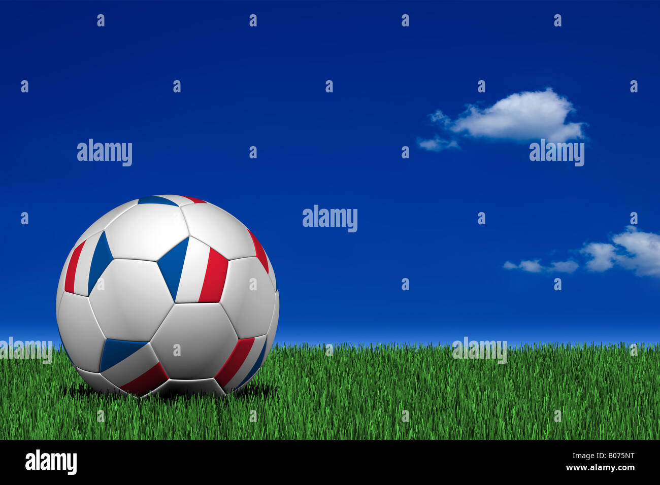 Realistic soccer ball flag france hi-res stock photography and images ...