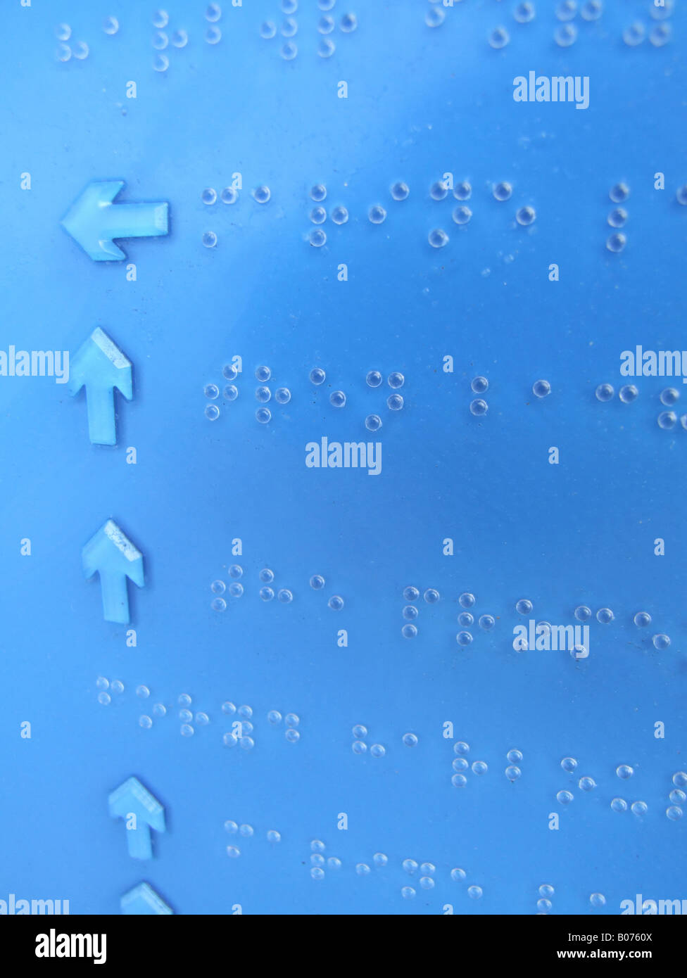 braille sign in street for blind people Stock Photo - Alamy