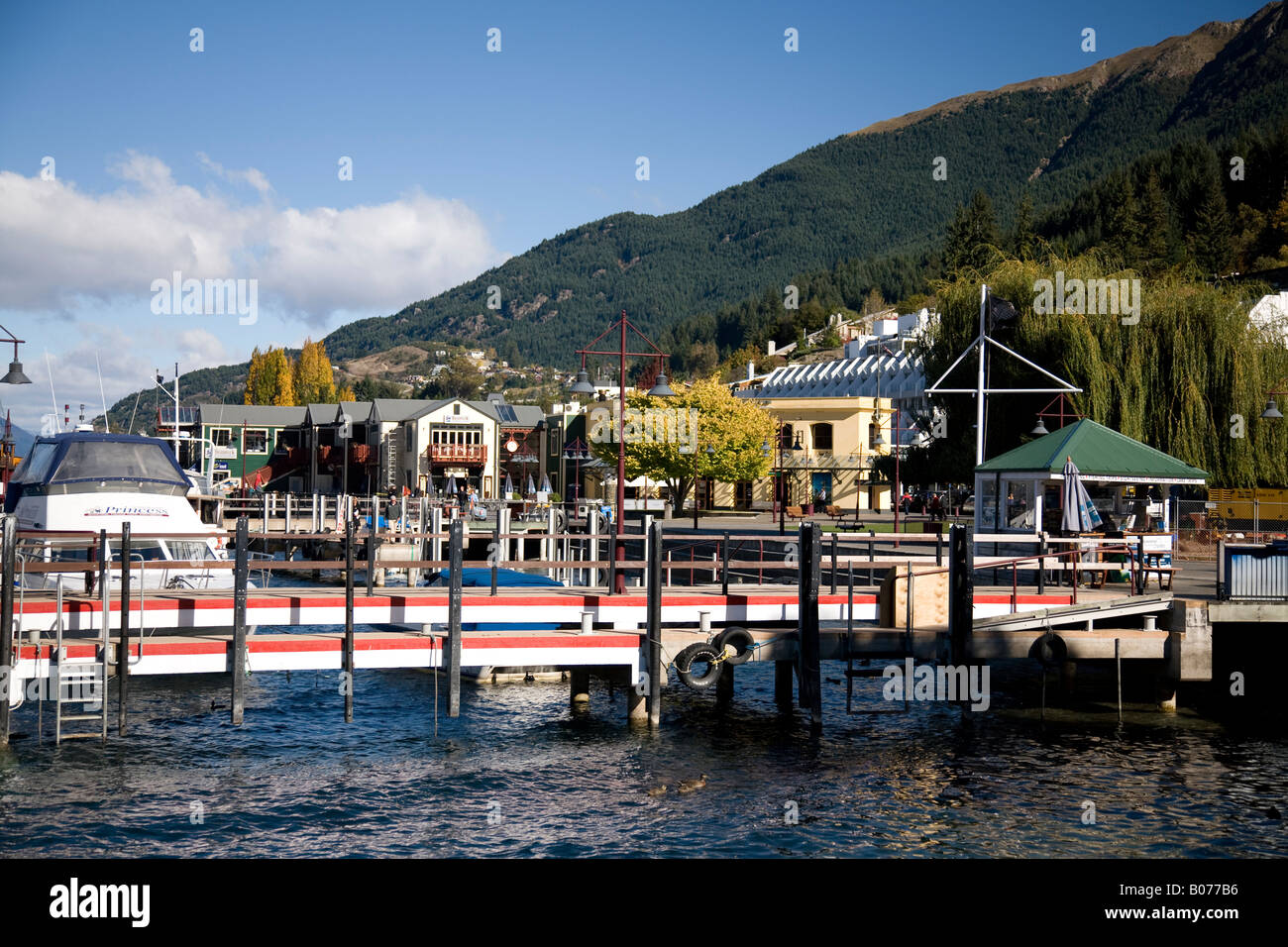 Queenstown jetty pier hi-res stock photography and images - Alamy