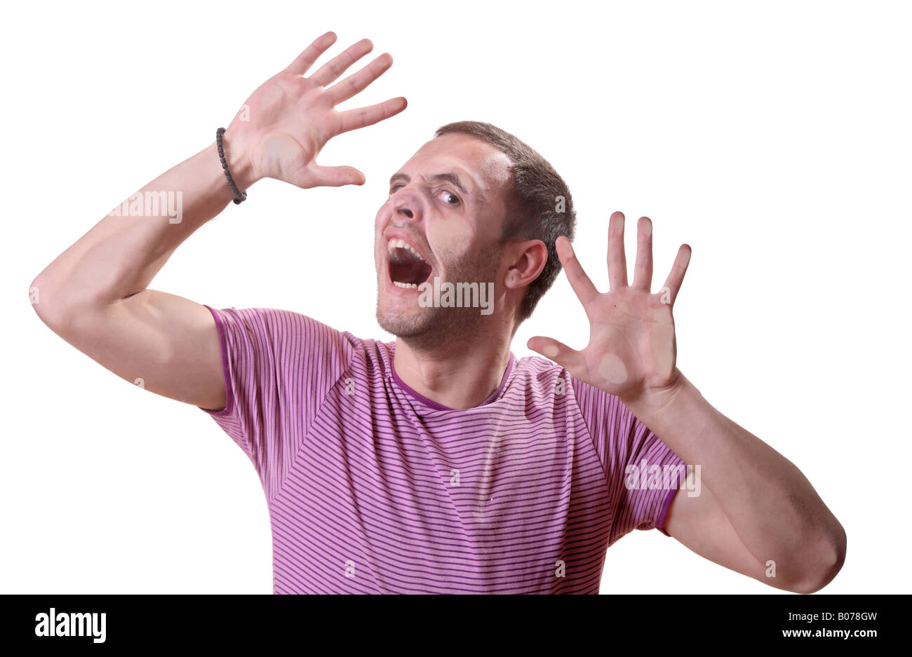 Girl Trapped Behind Glass