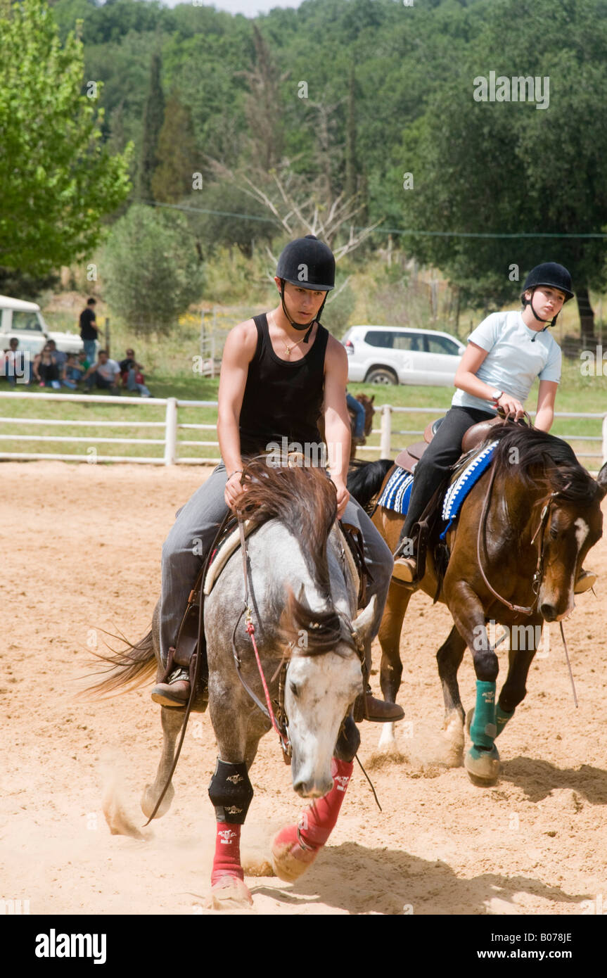 Israel Kibbutz Alonim Israeli Equestrian Organization western style ...