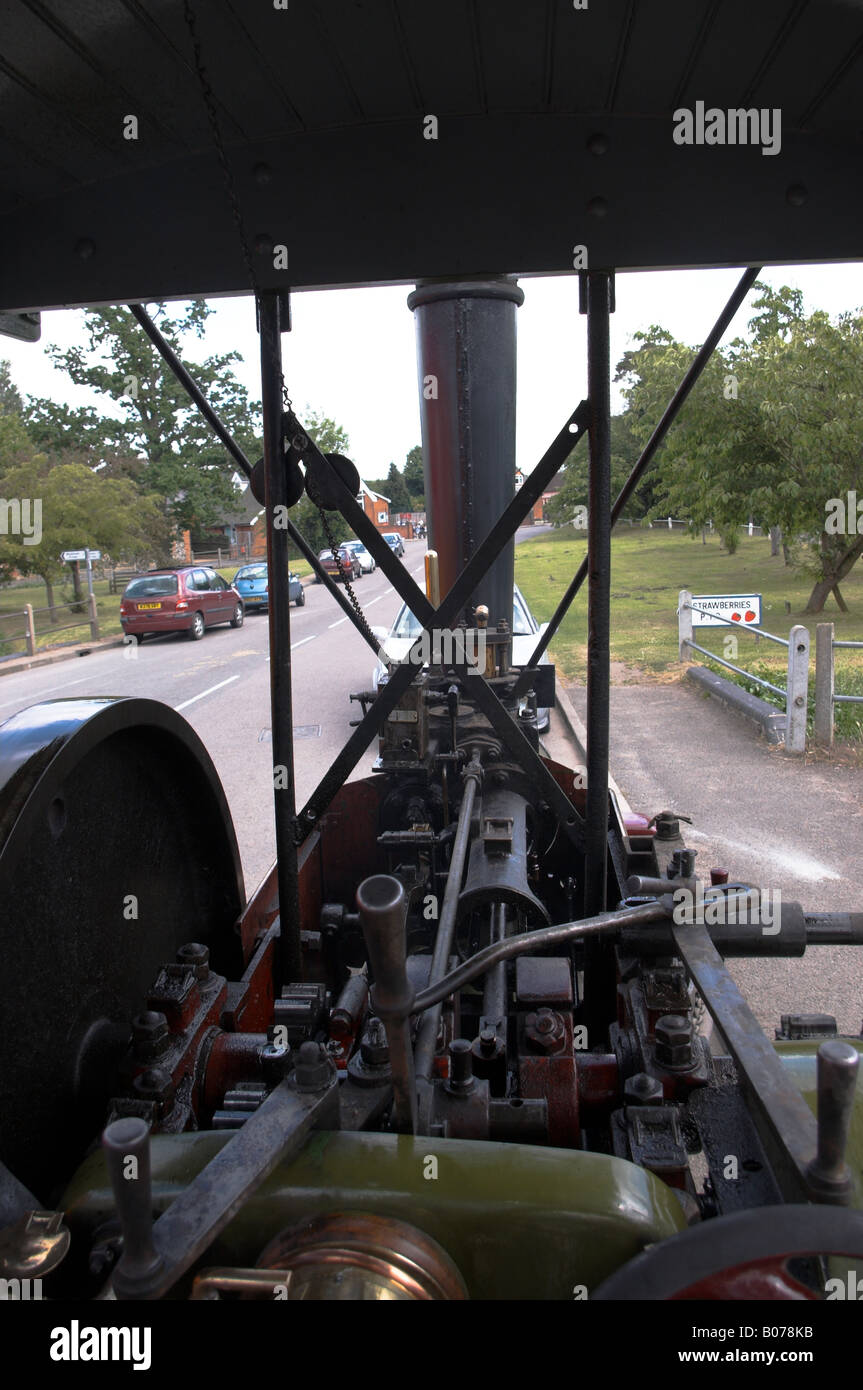A steam roller driver's view Stock Photo - Alamy