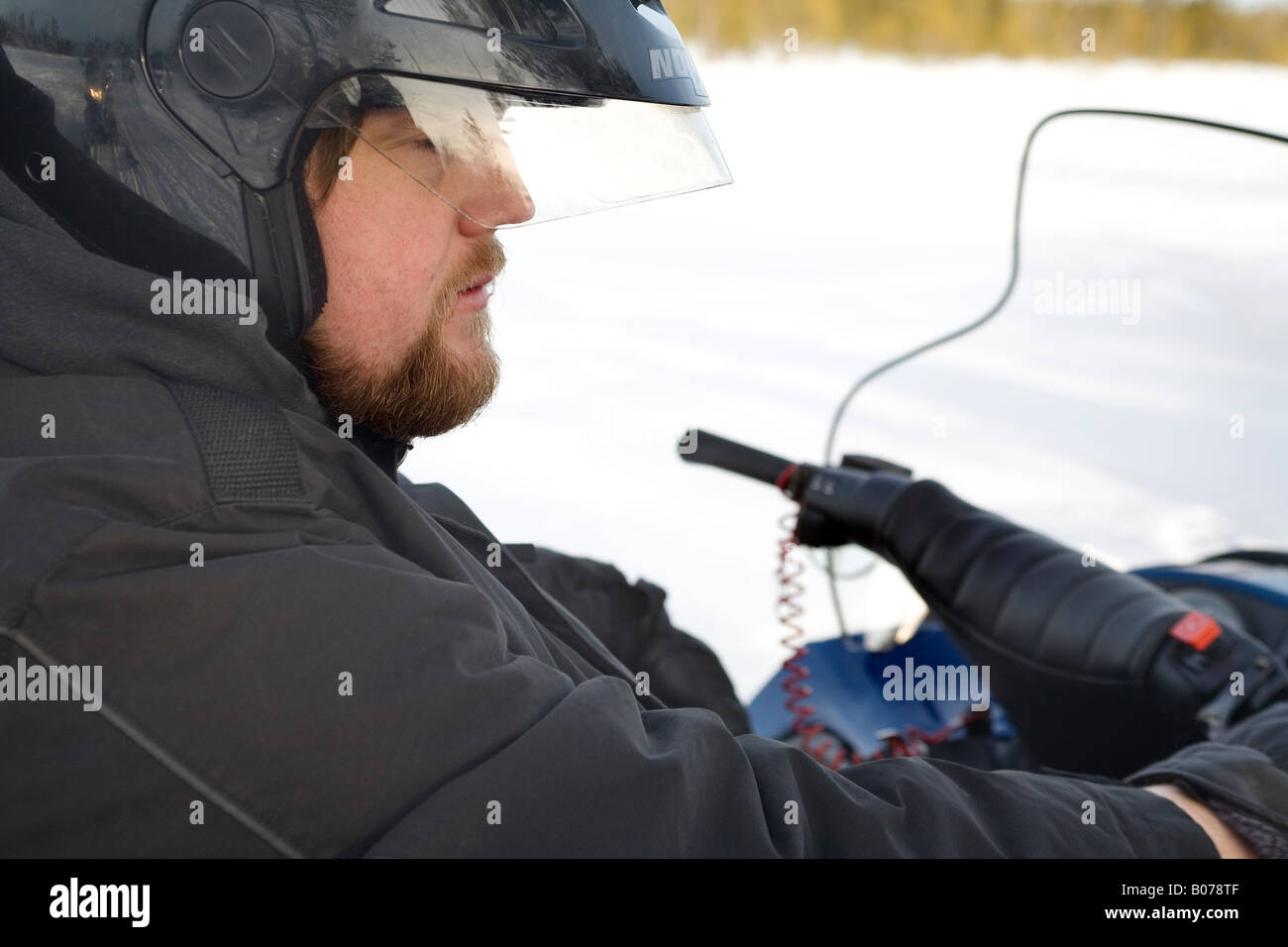 Motorbike rider equipped with crash helmet Stock Photo - Alamy