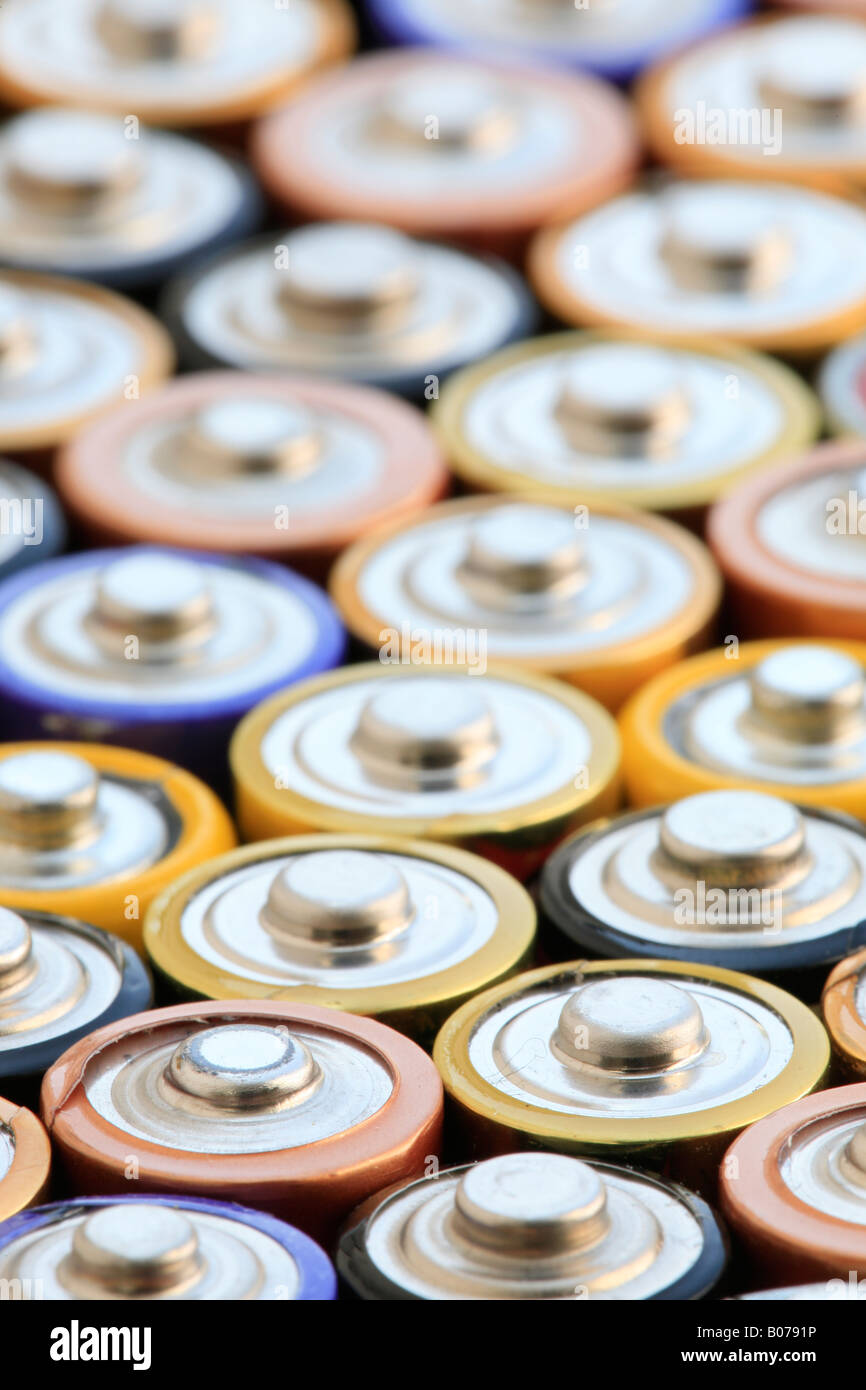 electrical contacts of batteries Stock Photo - Alamy