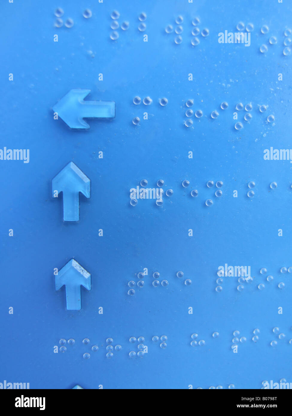 street sign in braille language for the blind Stock Photo - Alamy