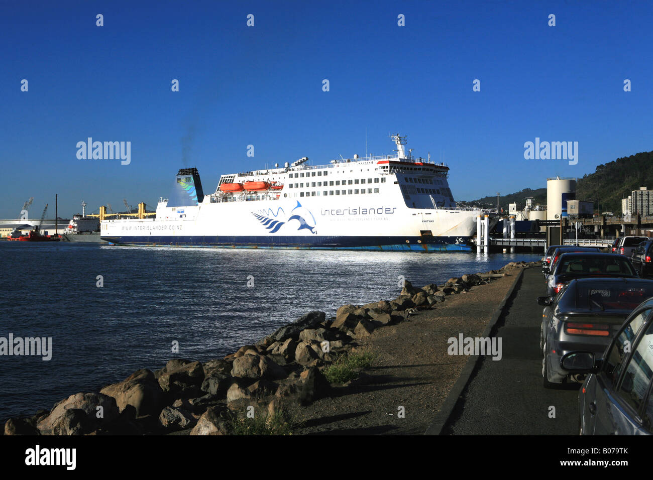 Interislander ferry in Wellington harbour Stock Photo - Alamy