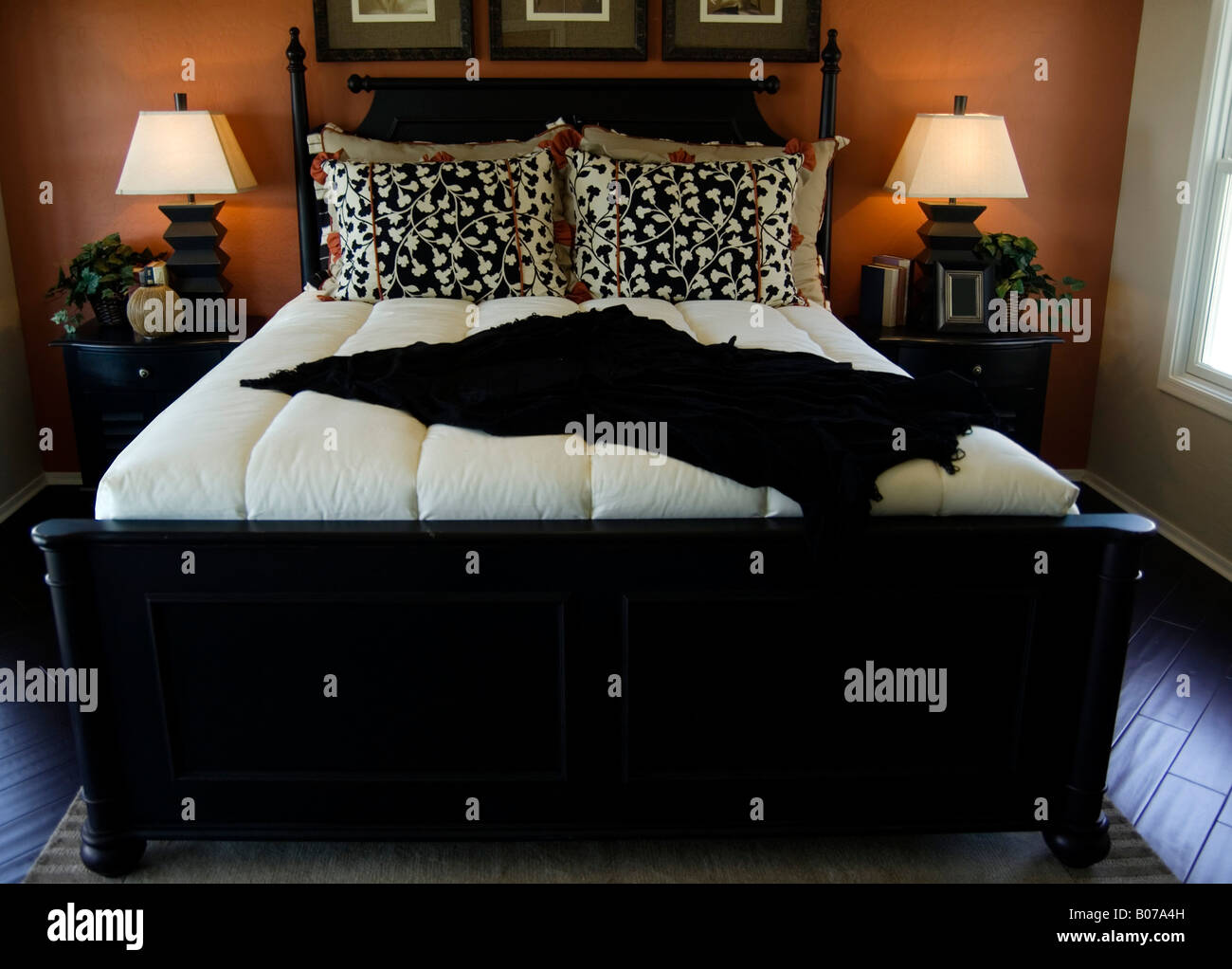 Beautiful showcase bedroom interior Stock Photo - Alamy