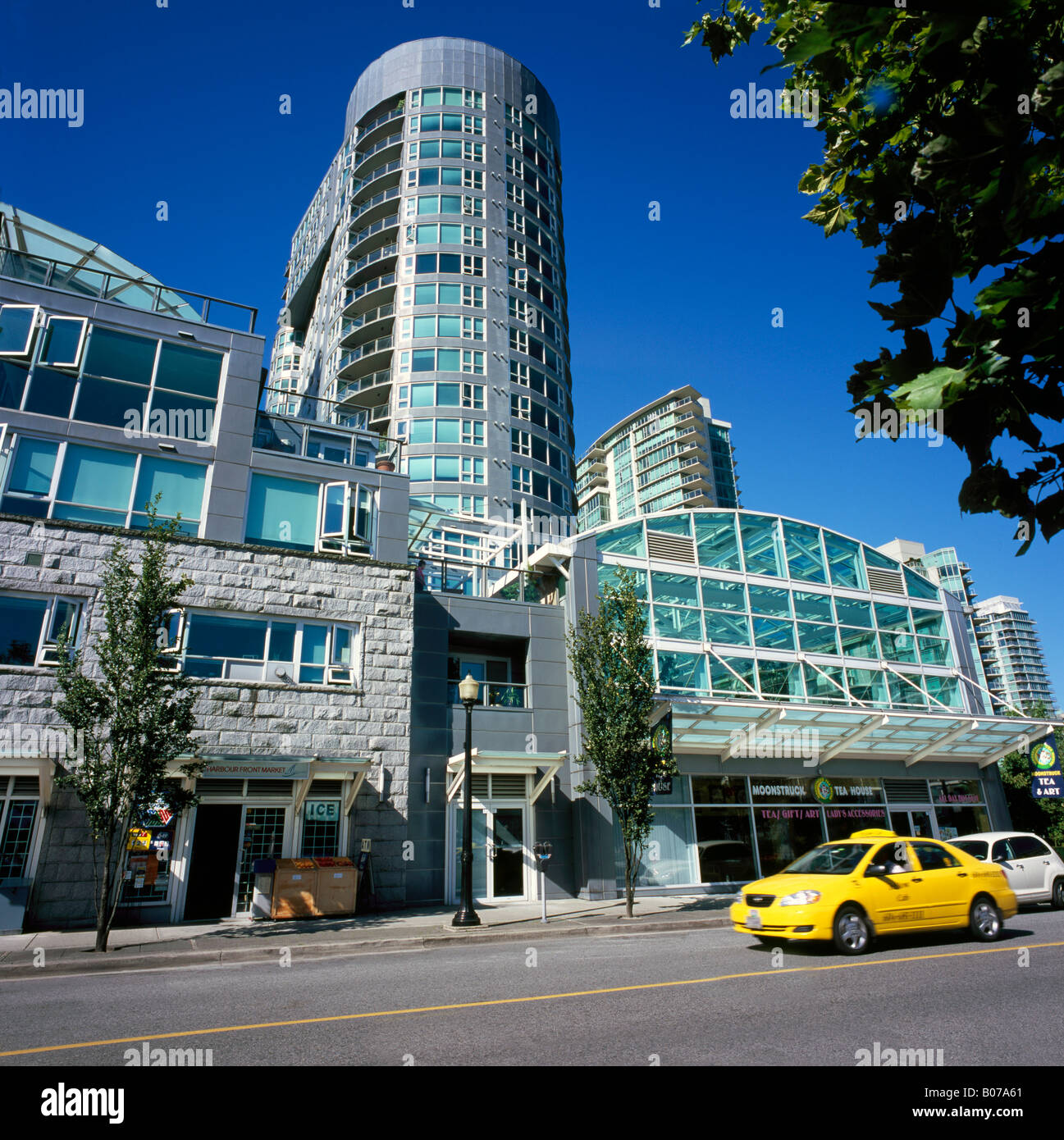 High Rise Condominium Buildings and Shops at "Coal Harbour" Downtown in ...