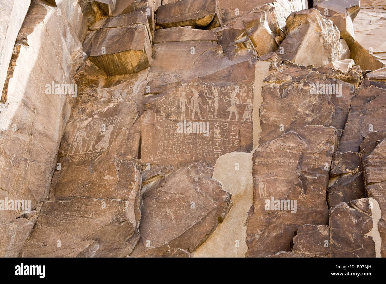 Inscriptions at Wadi Hammamat, Eastern Desert, Egypt, North Africa ...