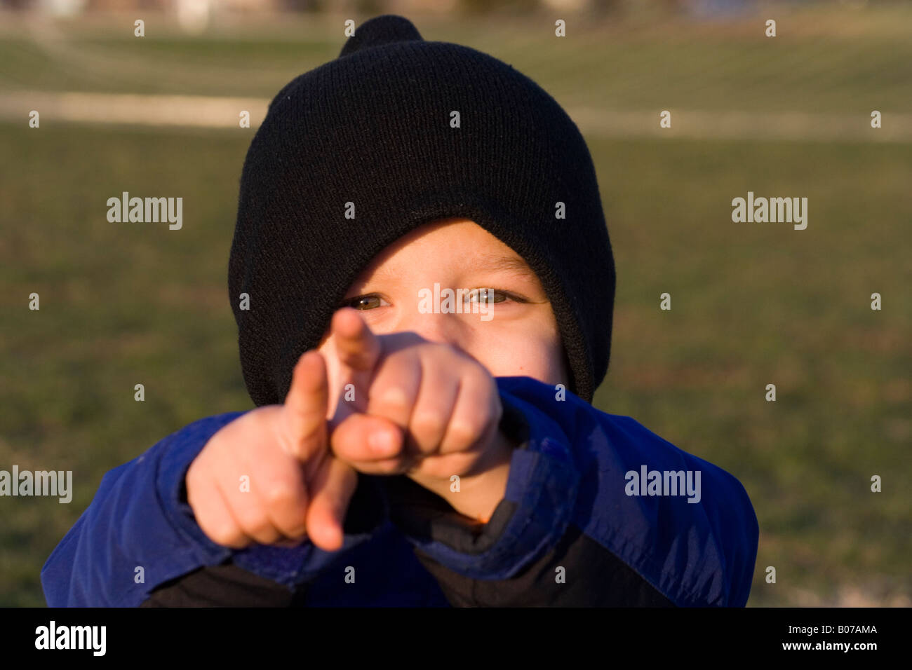 A boy in black hat Stock Photo - Alamy