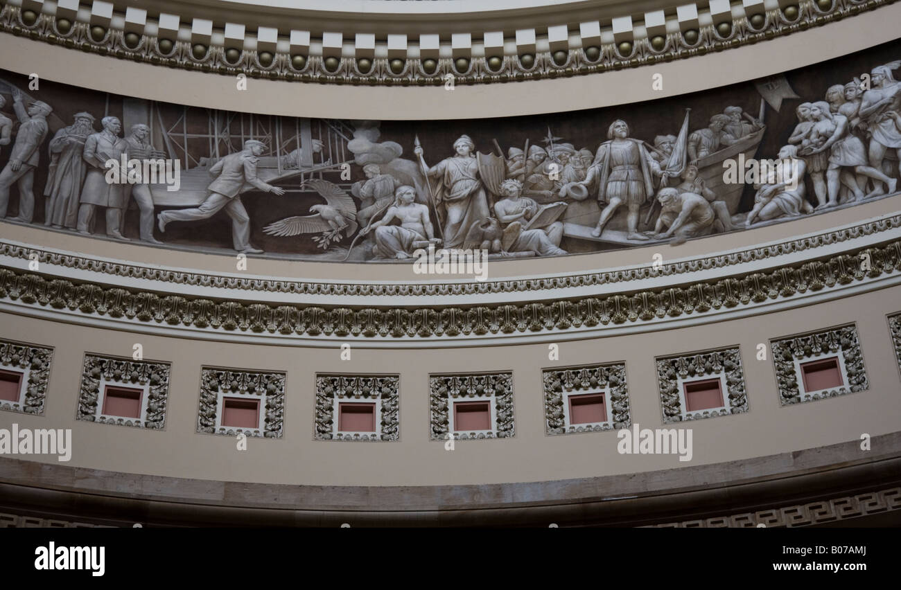 Detail of the capital rotunda in Washington, DC Stock Photo - Alamy