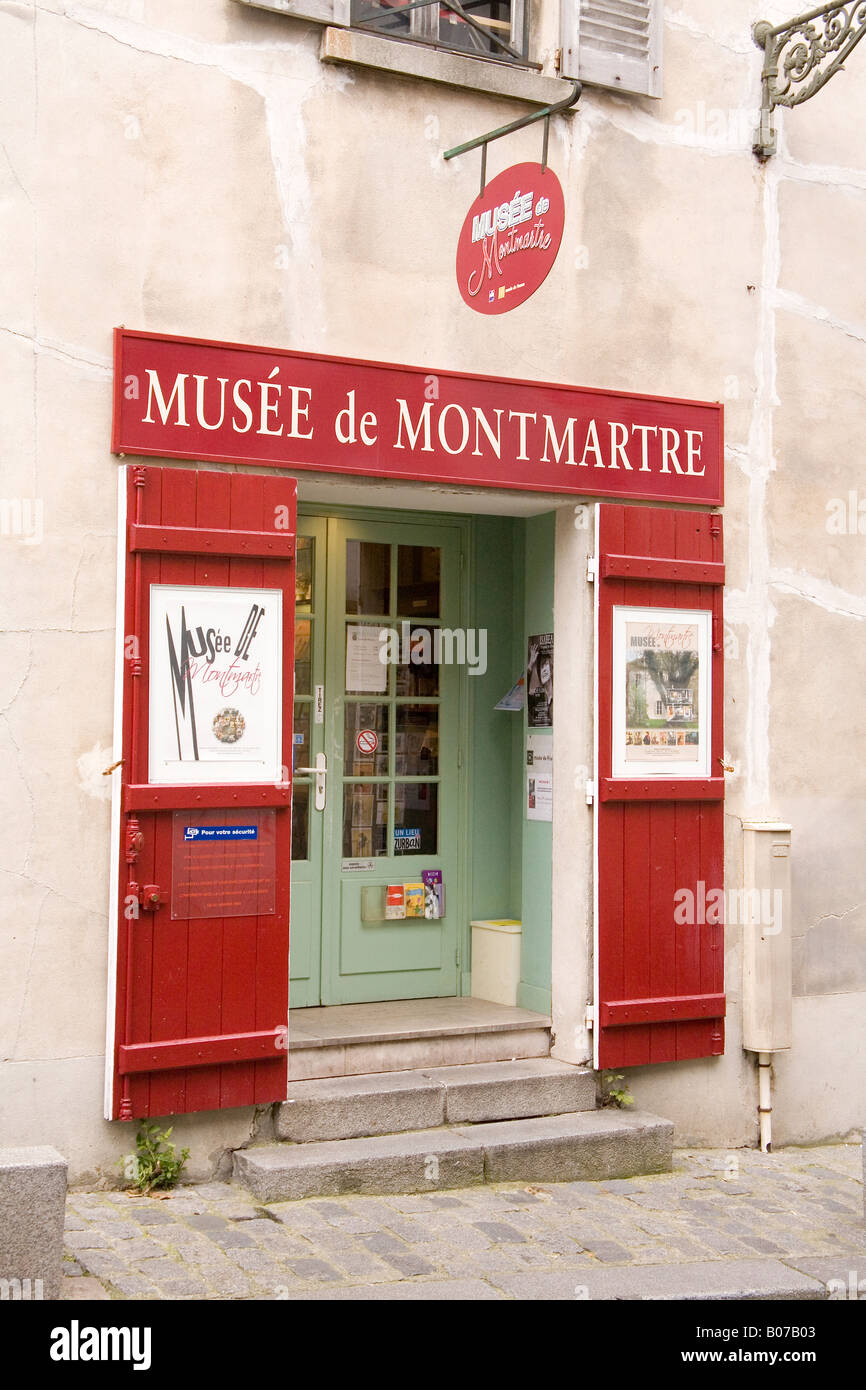 Museum of Montmartre Paris France Stock Photo - Alamy