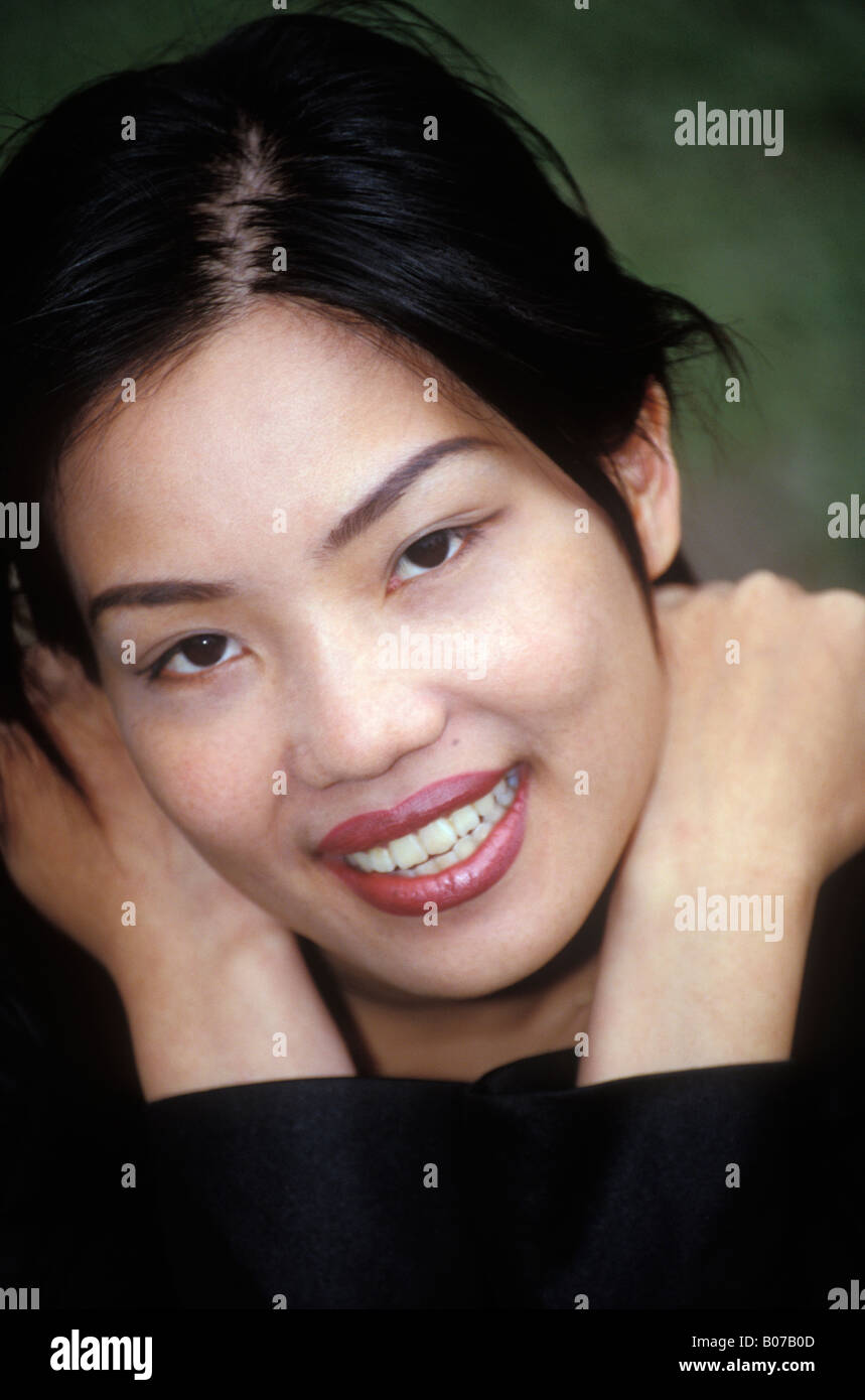Young Chinese Woman Portrait Stock Photo - Alamy