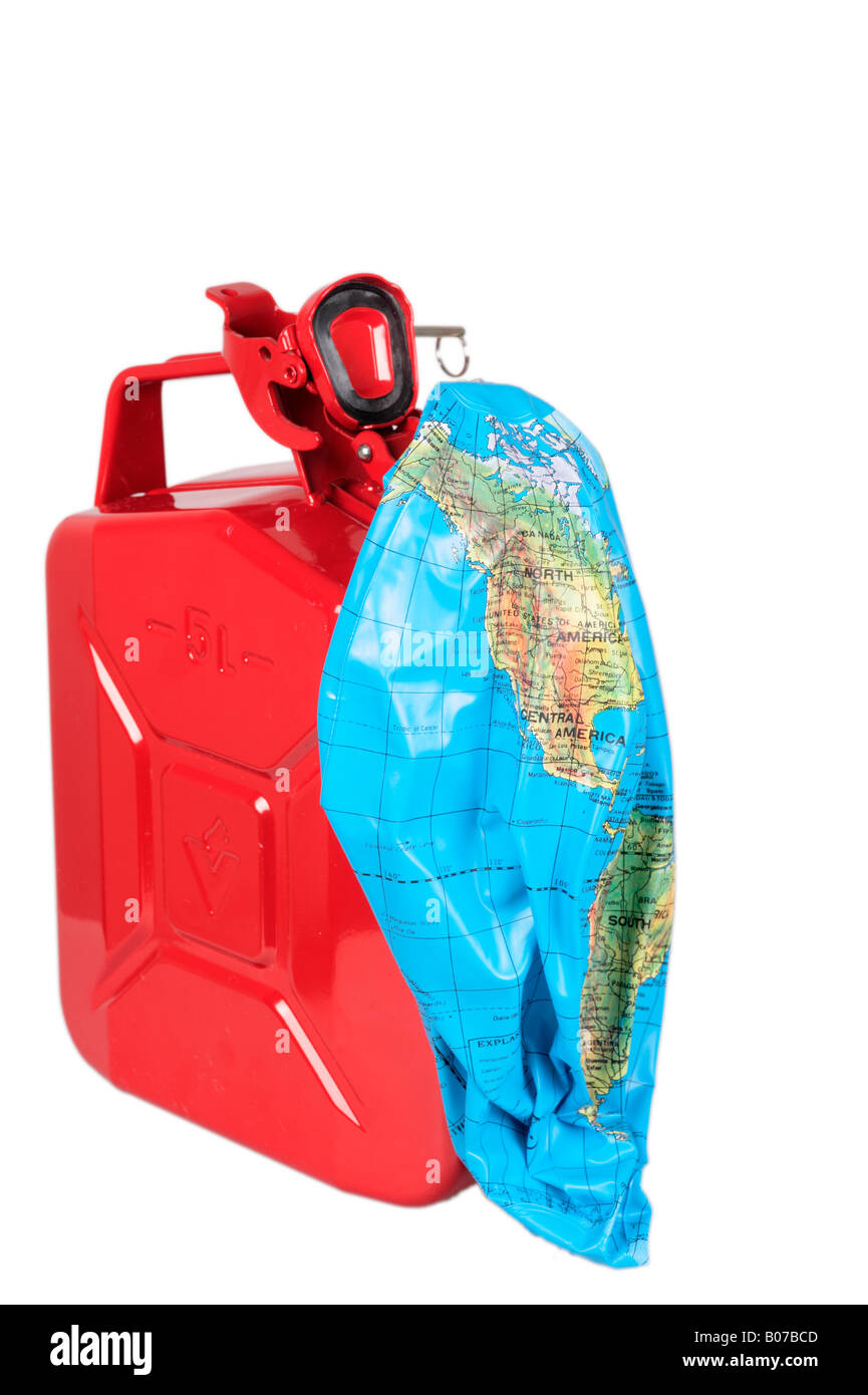 Deflated world globe hi-res stock photography and images - Alamy