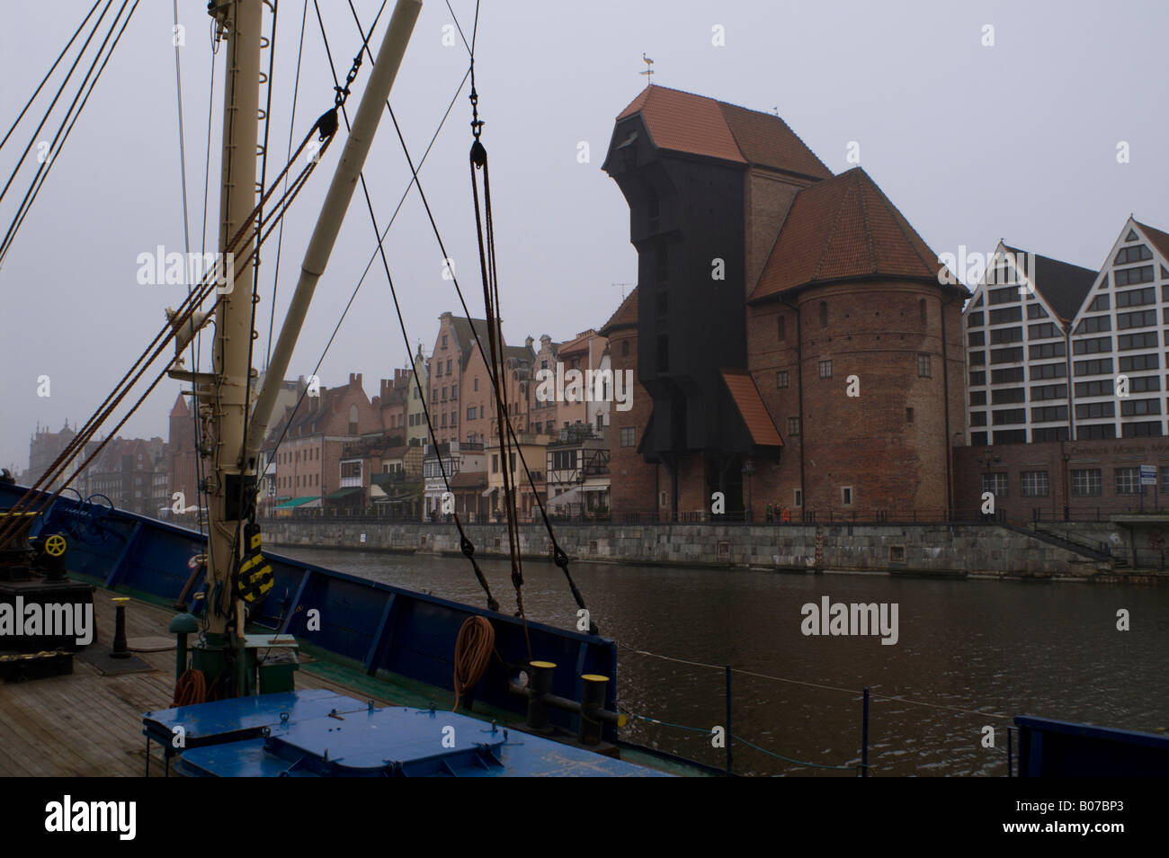 Looking across the Stara (river) Motlawa from the Maritime Museum ...