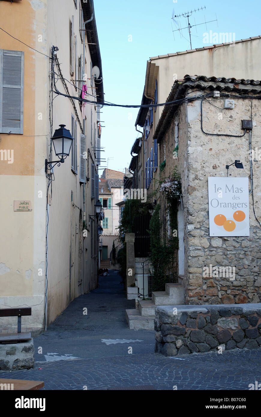 biot france street house downtown Stock Photo - Alamy