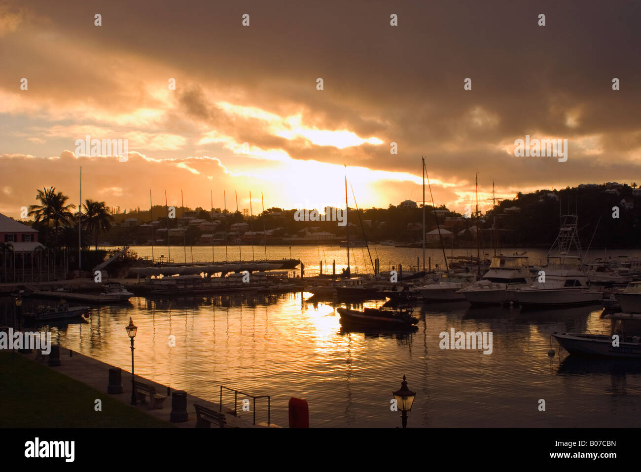 Bermuda Hamilton Sunset High Resolution Stock Photography and Images ...