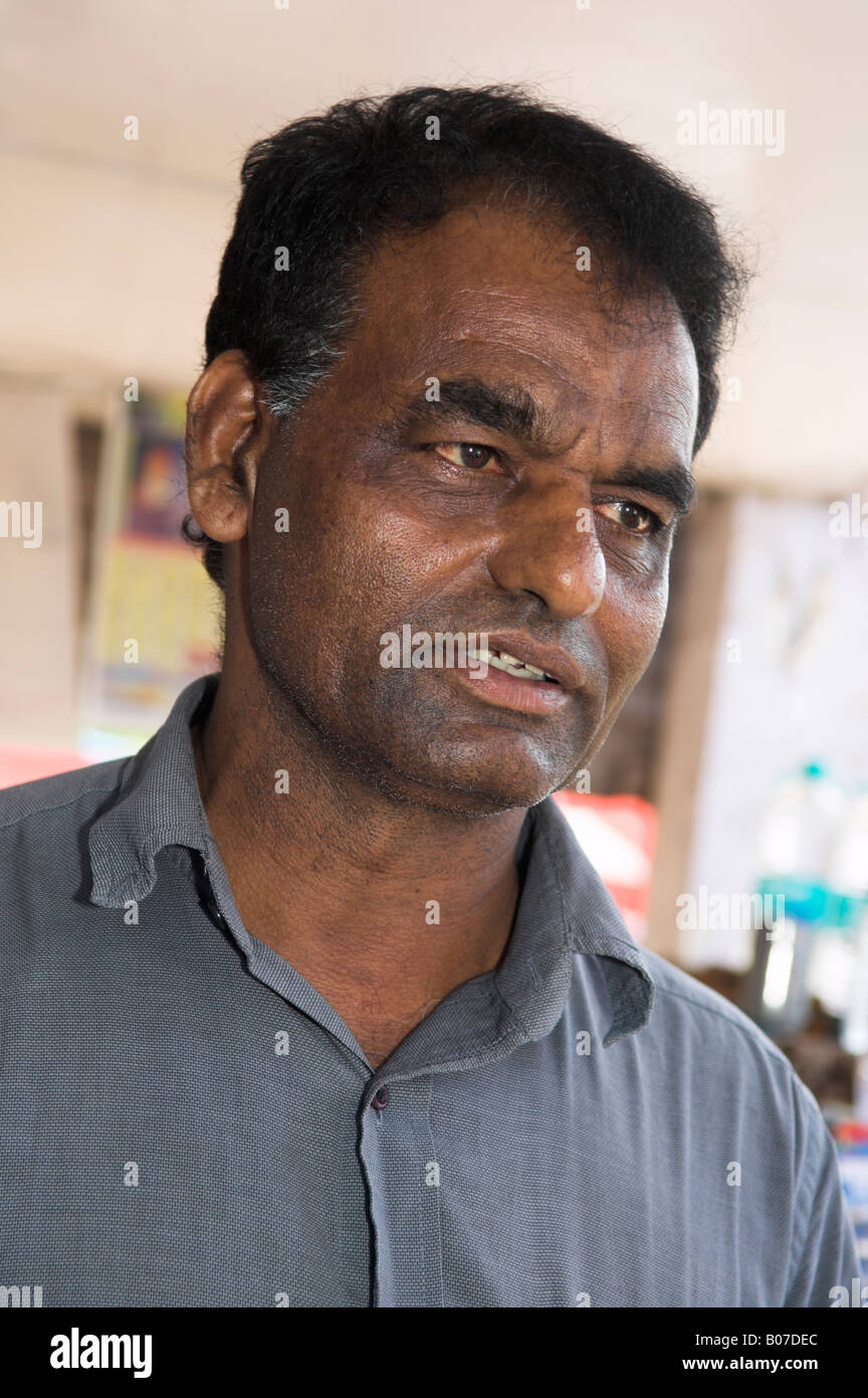 Portrait of middle aged casually dressed Indian man India Stock Photo ...
