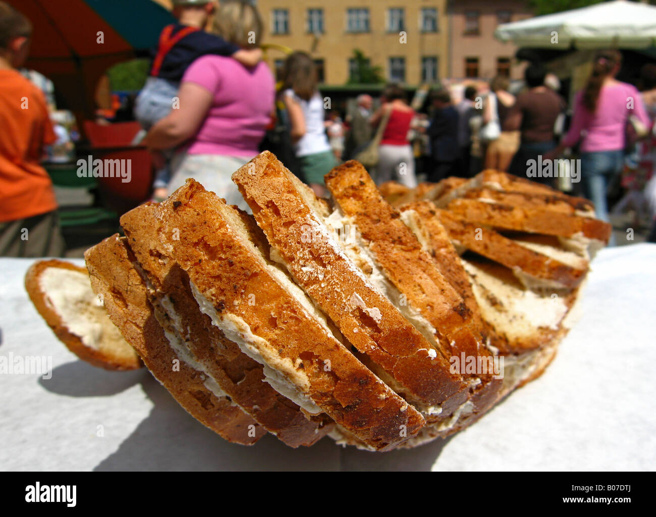 Poland Krakow Bread festival at Wolnica Square Kazimierz district Stock ...