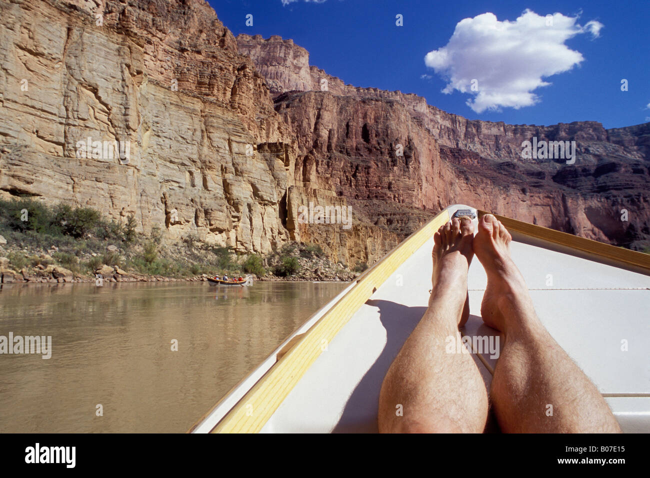 Taking it easy on a dory, Grand Canyon Dories, Grand Canyon National ...