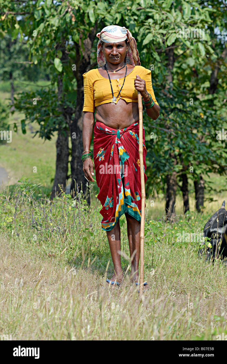 A typical Kokna tribe woman. Rural faces of India Stock Photo - Alamy