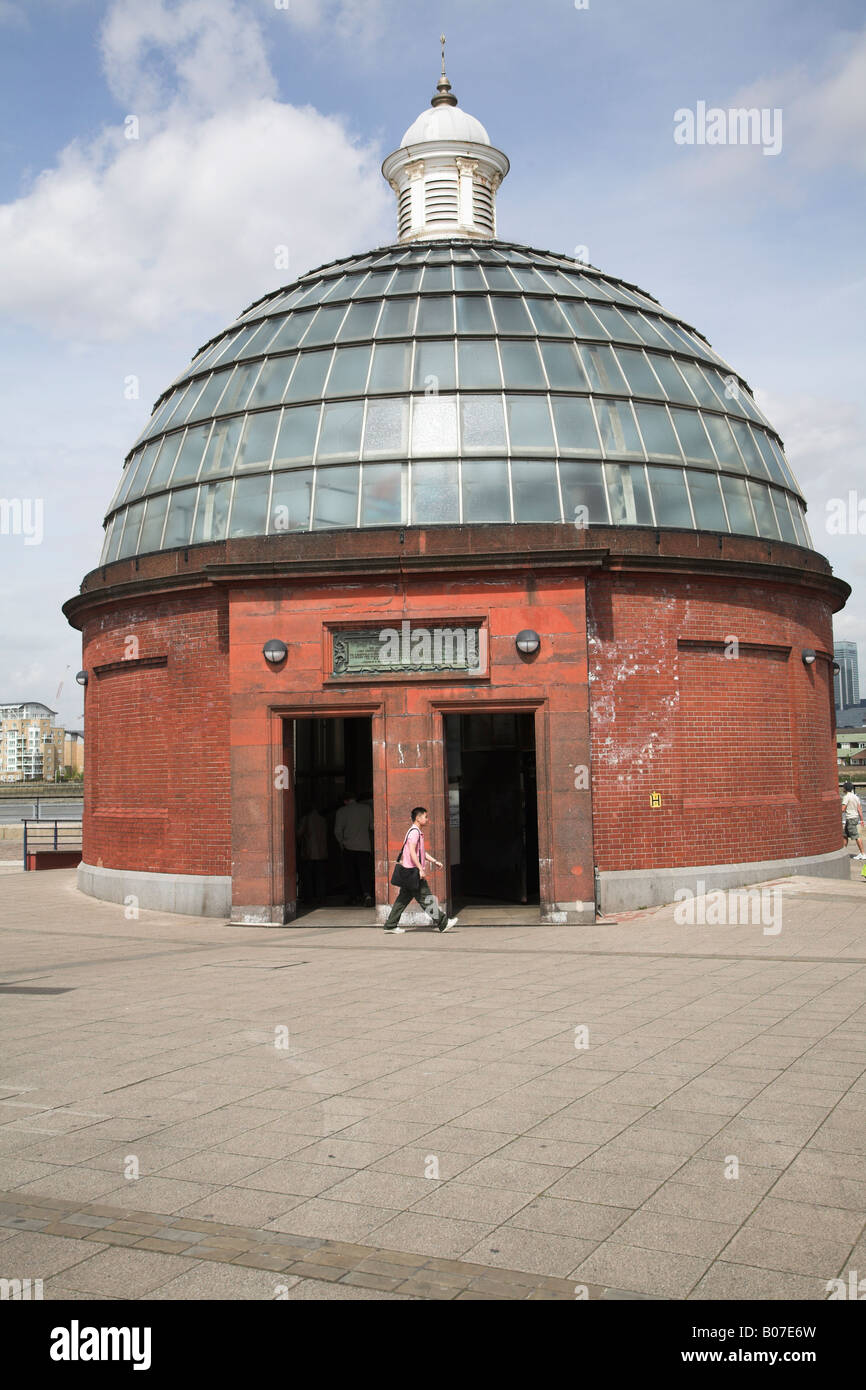 River Thames foot tunnel Greenwich, London, England Stock Photo - Alamy