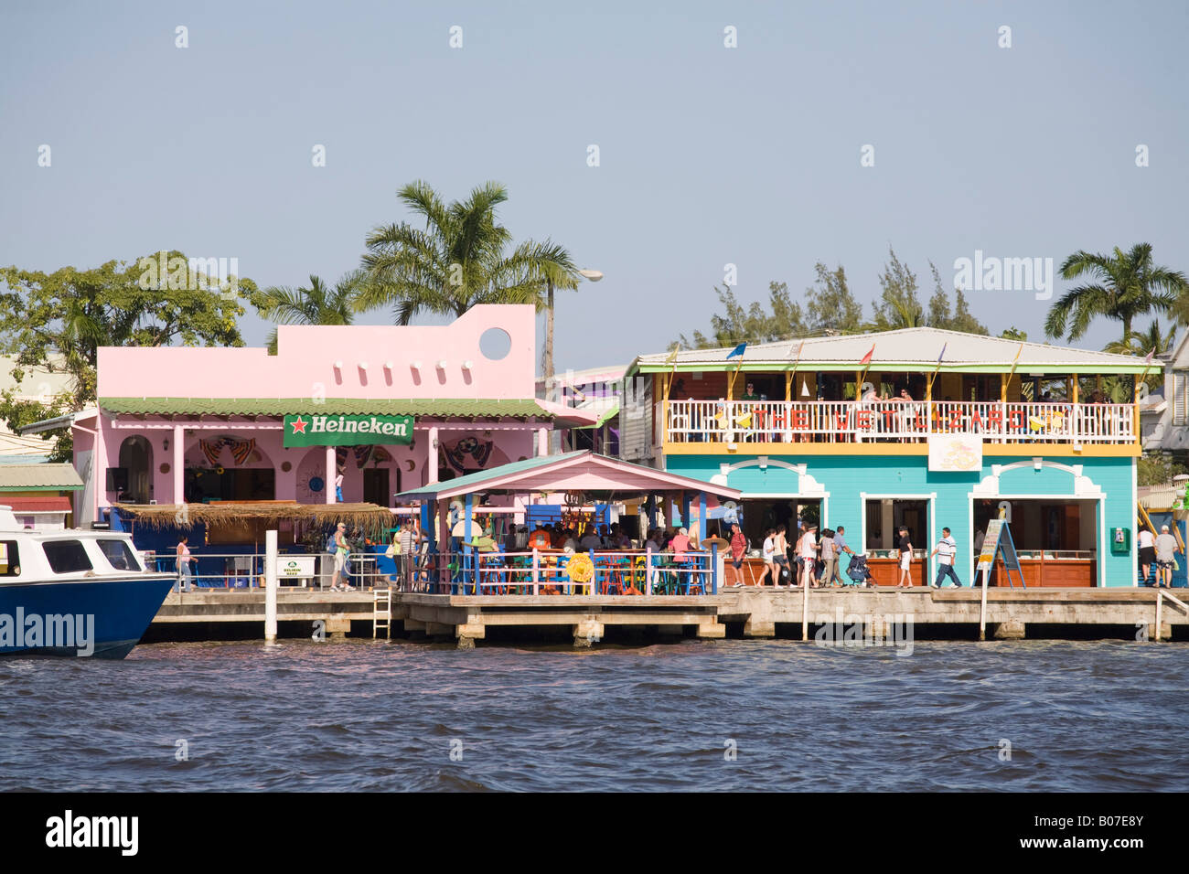 Belize, Belize City, Belize Harbour, Belize Tourist Village, waterfront ...