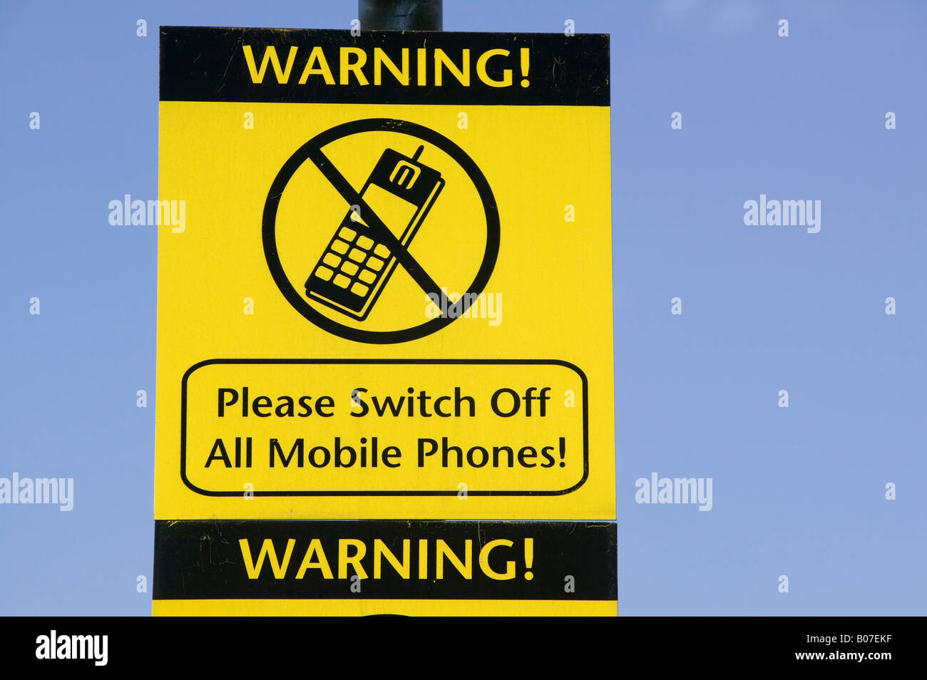 A warning sign on Oban Harbour asking people to switch off their mobile ...