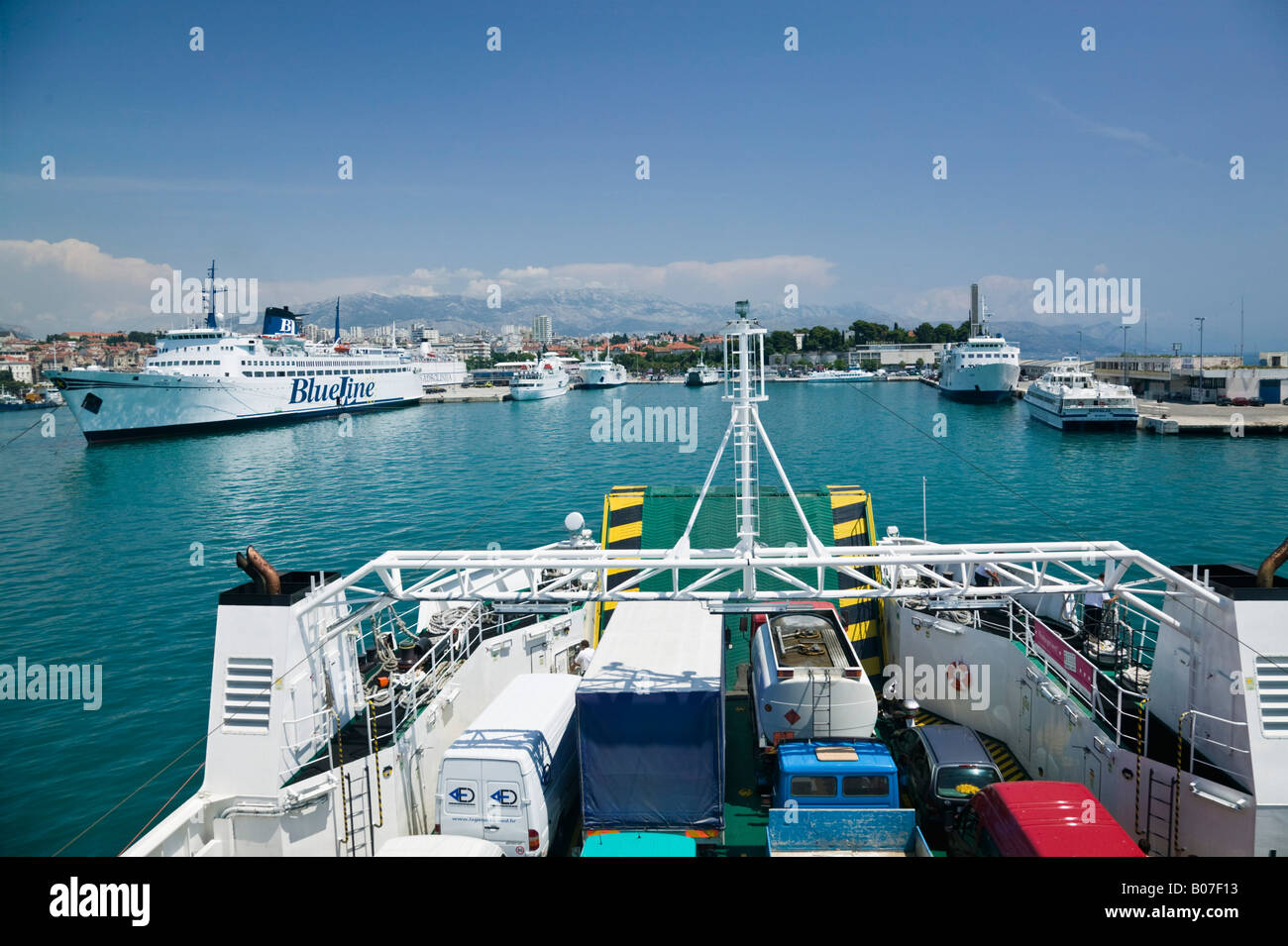 Croatia, Central Dalmatia, Split, Brac, Split Island Ferry Stock Photo ...