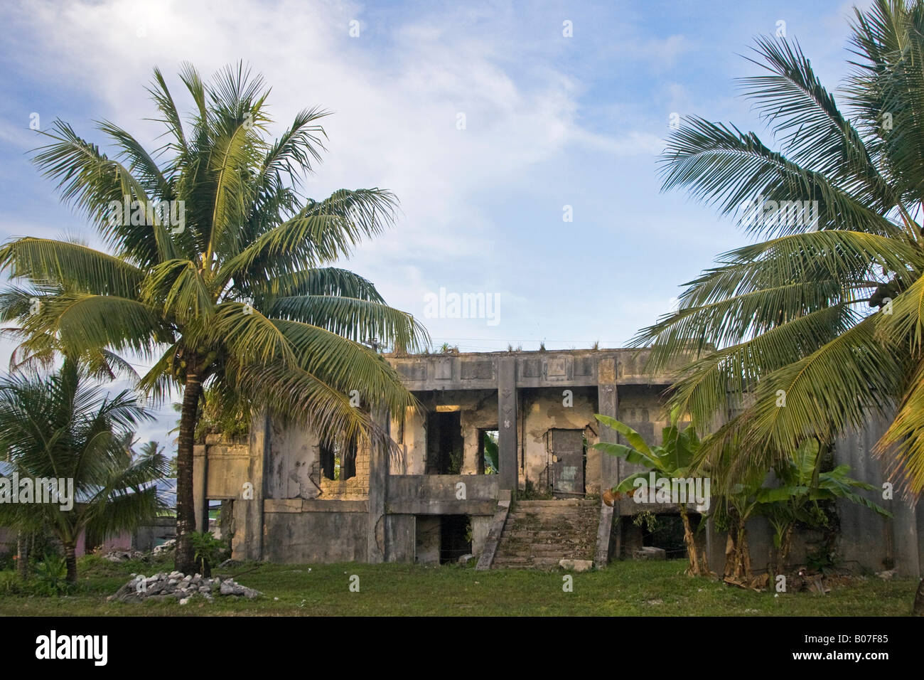 WWII Ruins, Jaluit Atoll, Marshall Islands Stock Photo - Alamy